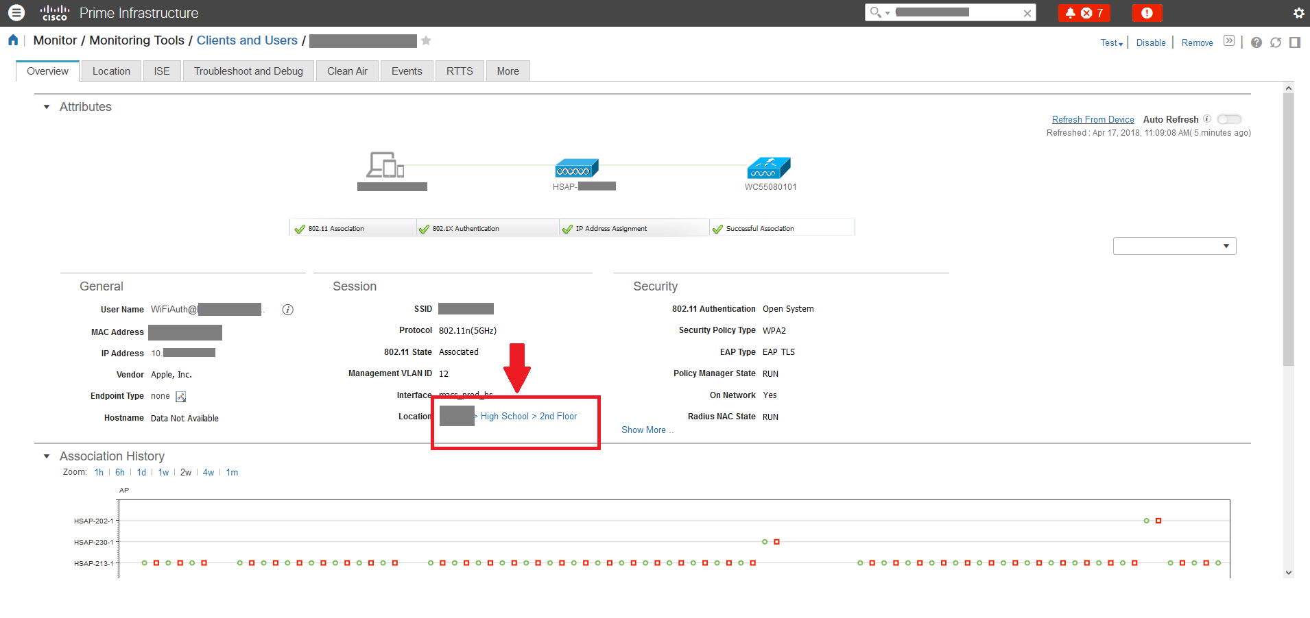 Locating Wireless Clients and Location History in Cisco Prime with CMX ...